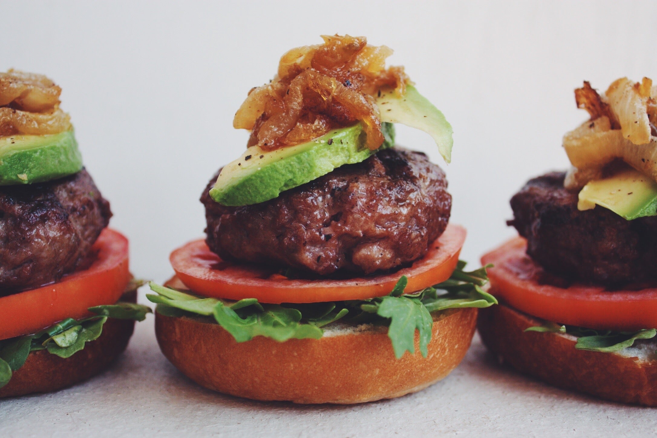 Spicy Avocado with Beef & Lamb Burger with Caramelized Onion – EssieSpice